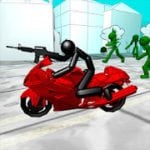 Stickman Zombie: Motorcycle - Play Motorcycle Games Online